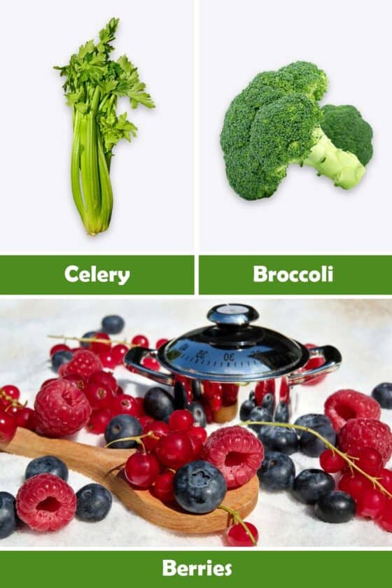 Berry, Broccoli and Celery Juice