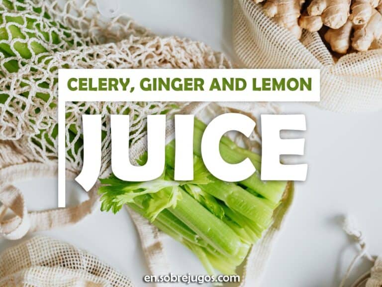 Celery, Ginger and Lemon Juice: Recipe and Benefits